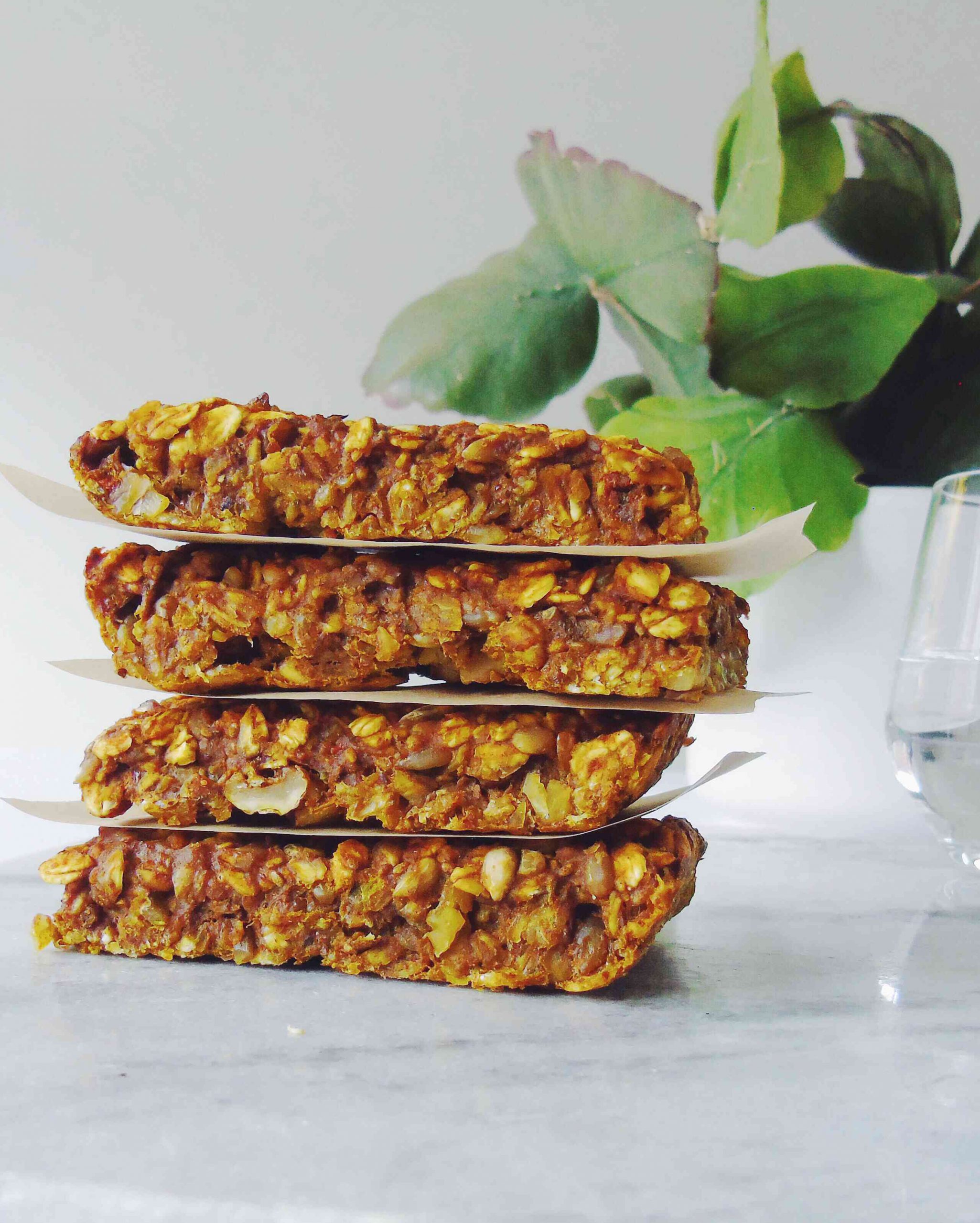 Golden Power Bars - Sugar Free - the indigo kitchen