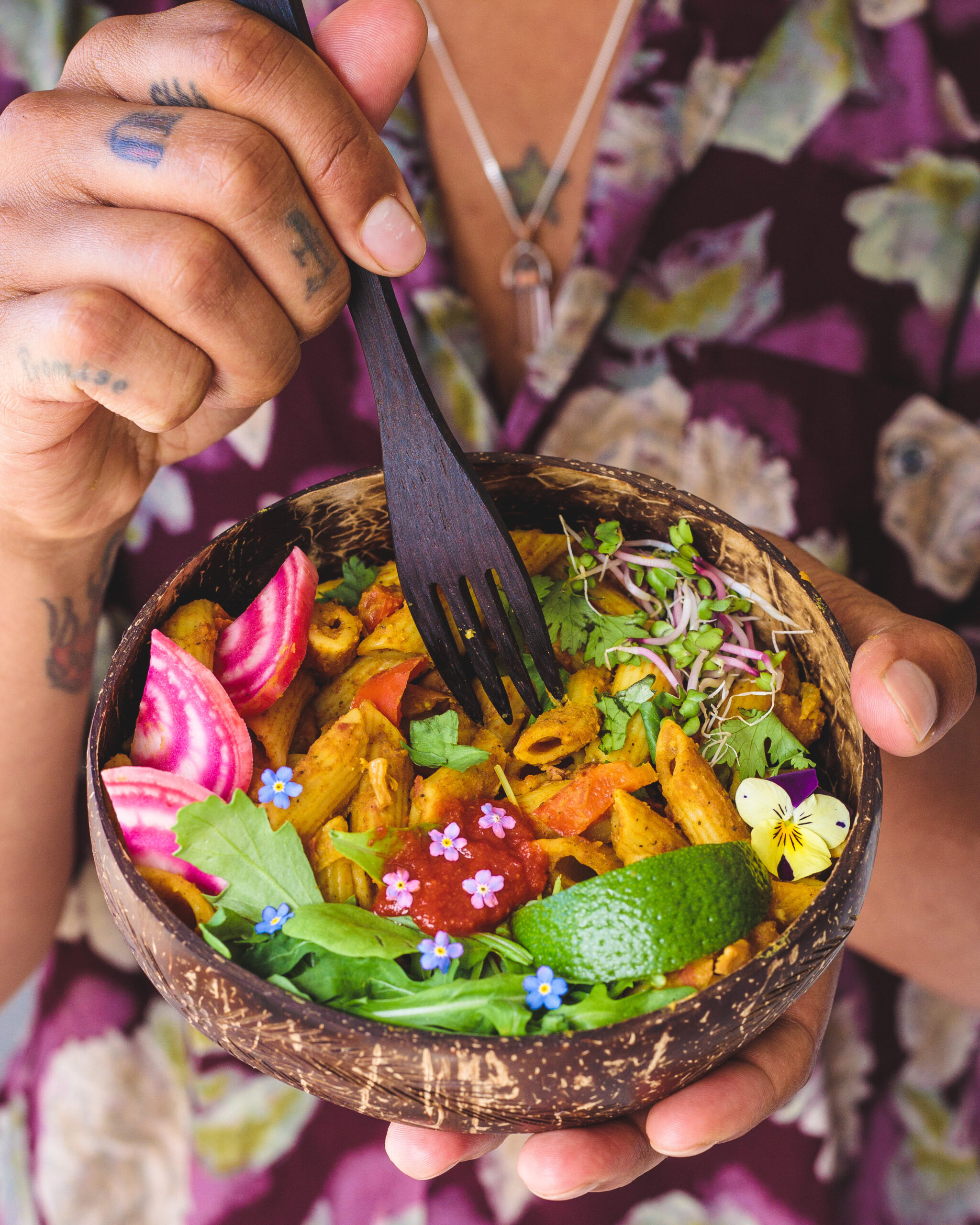 Comforting Curry Pasta - the indigo kitchen