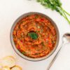 Bulgarian Eggplant Dip - Kyopolou - the indigo kitchen